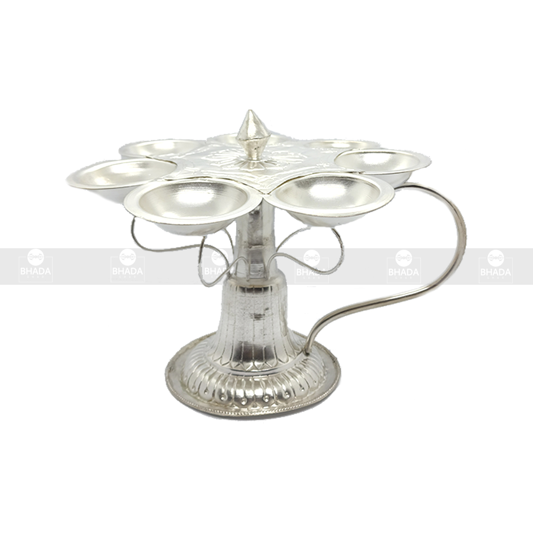 Silver Coated Tika Thaali - BhadaGhar