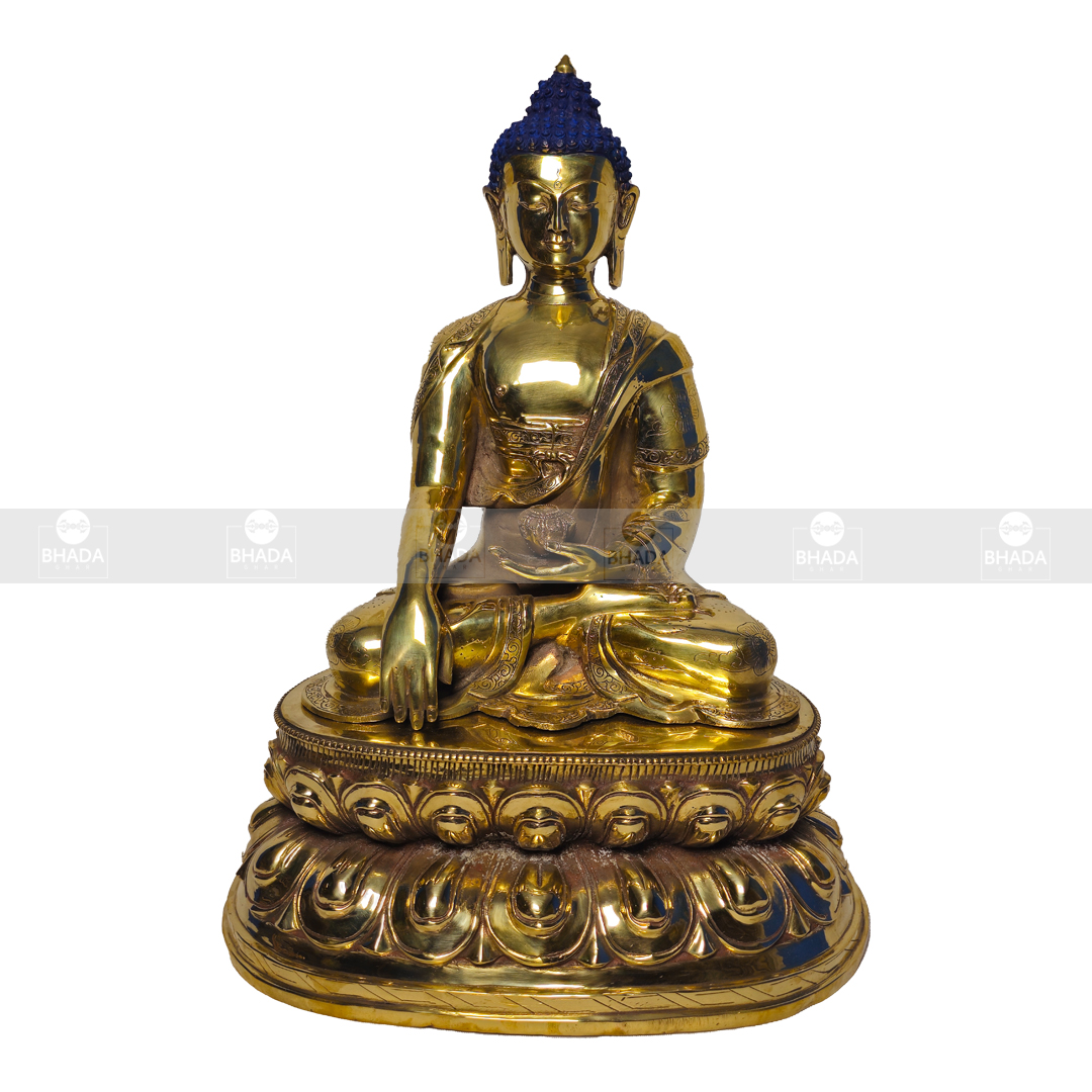 20inch Copper Handmade Buddha - BhadaGhar